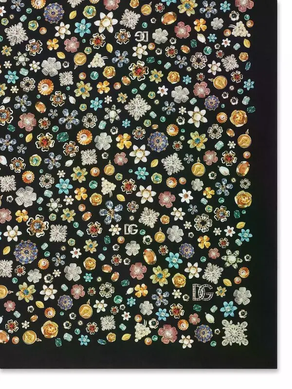 Dolce & Gabbana Floral-print Silk Scarf