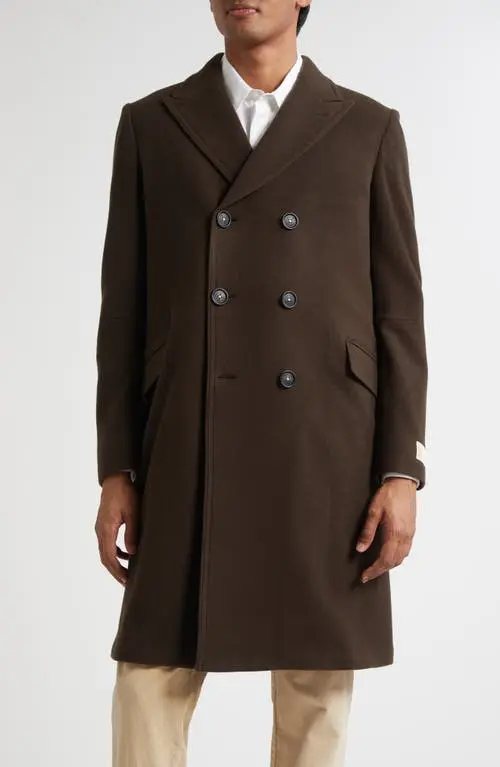 Massimo Alba Dodge Double-breasted Virgin Wool Coat - Caffe
