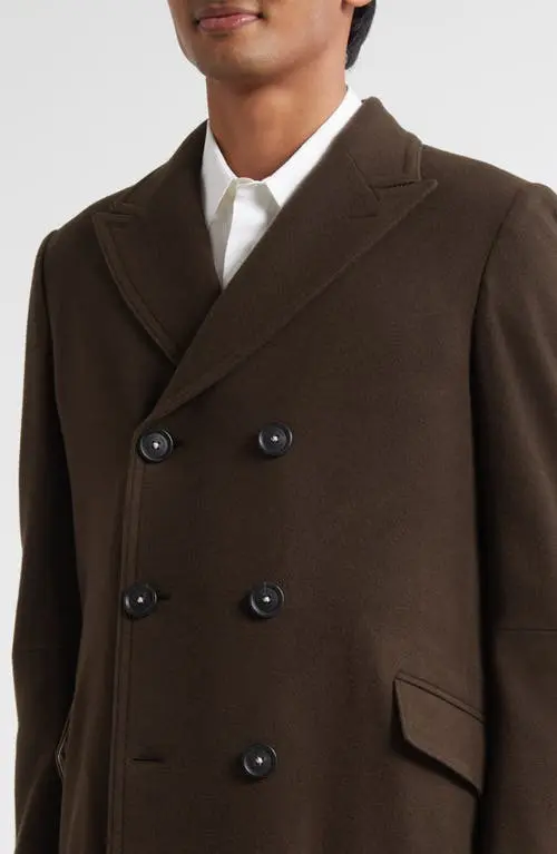 Massimo Alba Dodge Double-breasted Virgin Wool Coat - Caffe