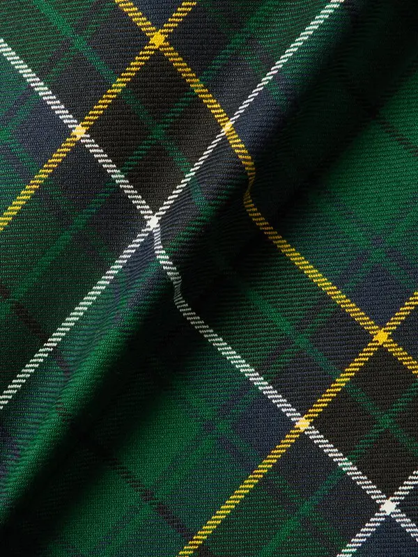 Alexander McQueen Checked Wool Mini Dress
