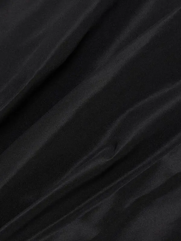 Loewe Twisted Draped Taffeta Mini Dress - Black