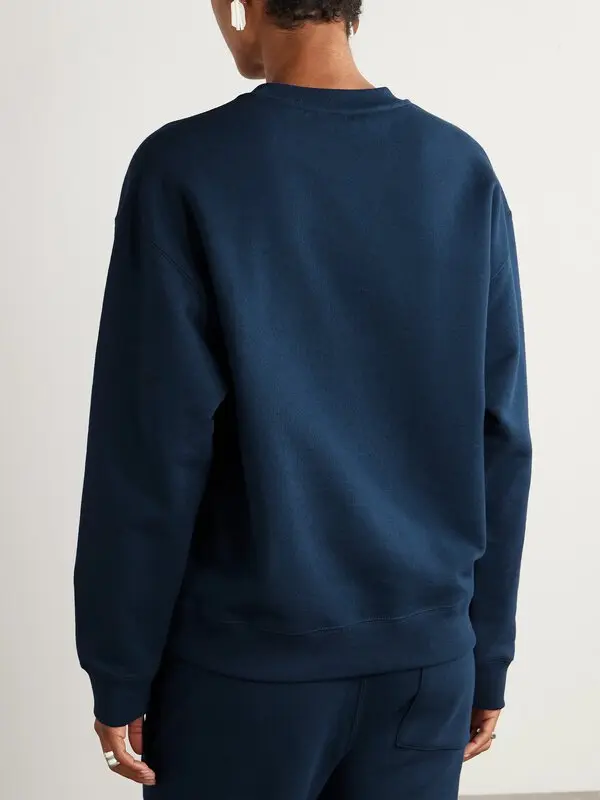 JIL SANDER Printed Cotton-jersey T-shirt - Blue