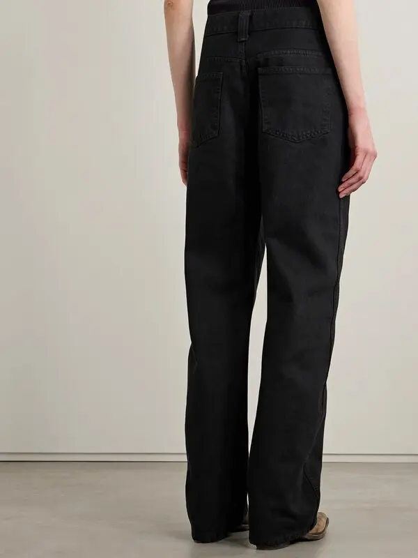 Khaite Bonnie Mid-rise Boyfriend Jeans - Black