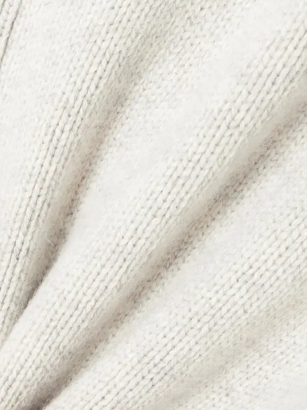 JIL SANDER Asymmetric Alpaca And Wool-blend Turtleneck Sweater