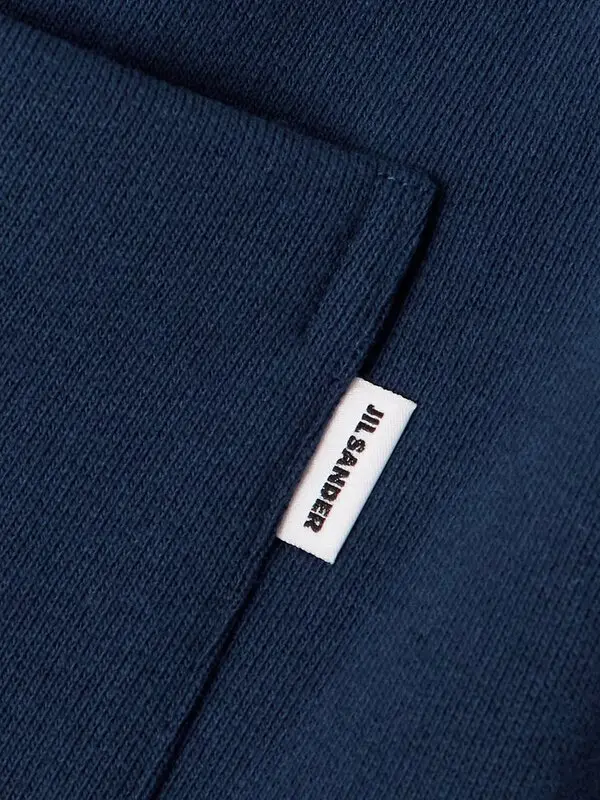 JIL SANDER Cotton-jersey Track Pants - Blue
