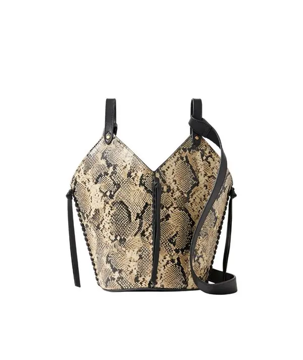 Isabel Marant Tampa Mini Snake-effect Bucket Bag - Snake Print