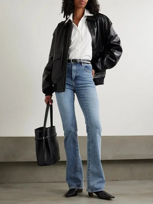 FRAME The Reboot Mid-rise Bootcut Jeans - Blue