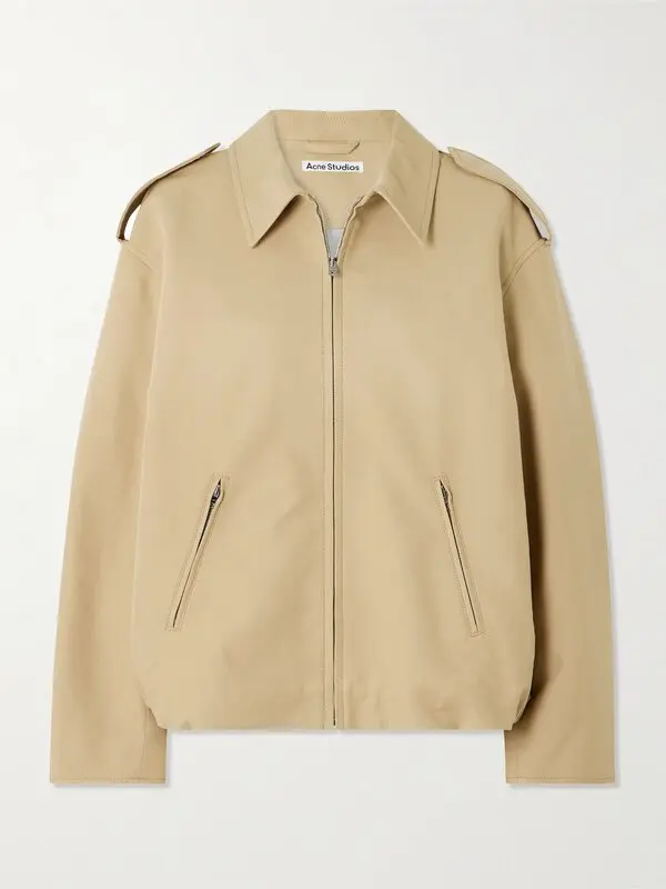 Acne Studios Cotton-dupioni Jacket - Neutrals