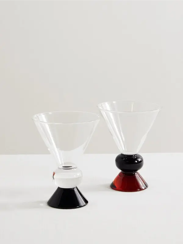 SOPHIE LOU JACOBSEN Ghia Totem Set Of Two Glasses - Multi