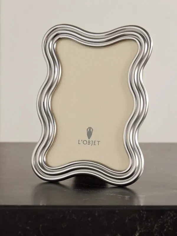 L'Objet Ripple 5x7 Picture Frame - Silver
