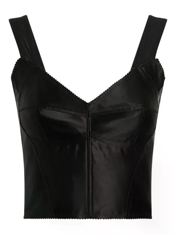 Dolce & Gabbana Elastic Satin Top