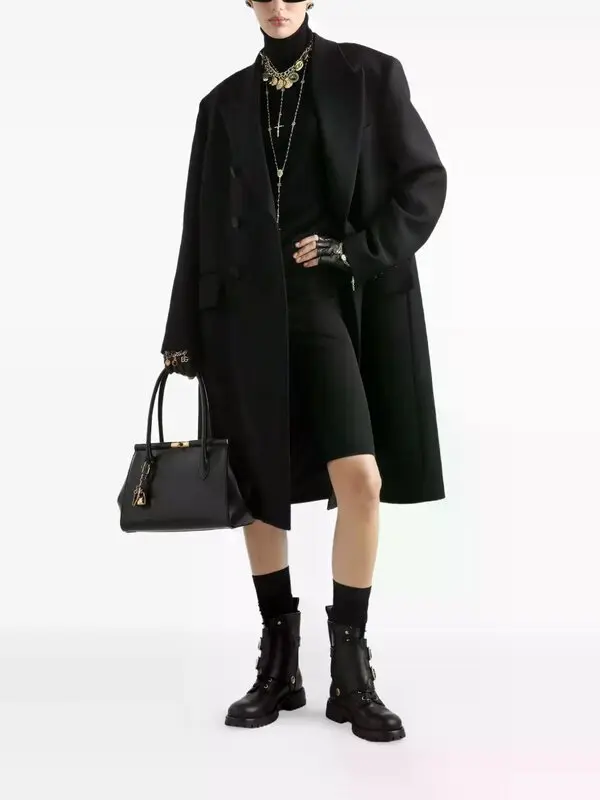 Dolce & Gabbana Turtleneck Ribbed Jumper - Black