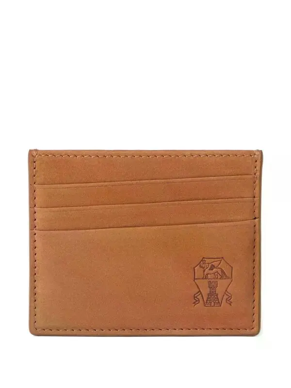 Brunello Cucinelli Logo-embossed Cardholder - Brown
