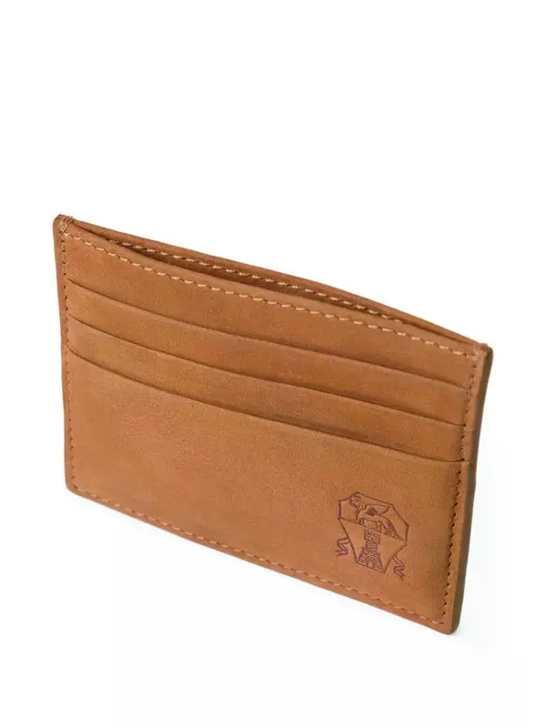 Brunello Cucinelli Logo-embossed Cardholder - Brown