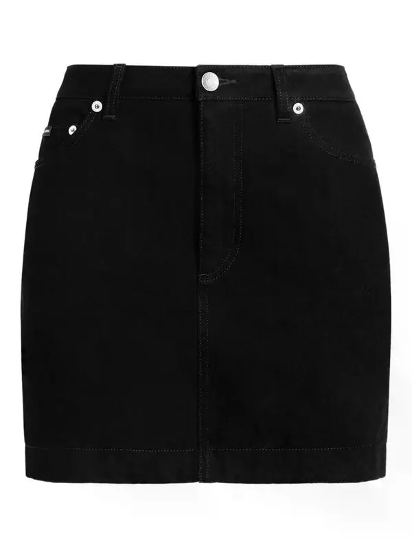 Dolce & Gabbana Denim Mini Skirt - Black