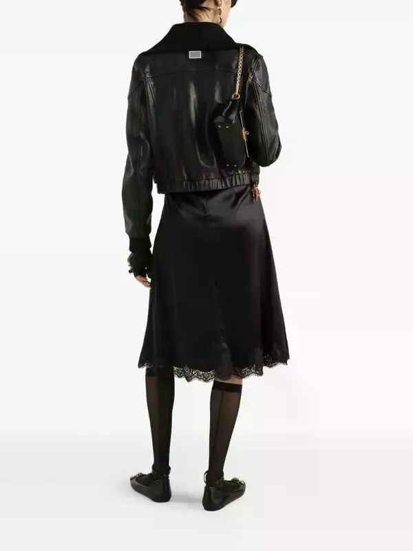 Dolce & Gabbana Bomber-style Leather Jacket