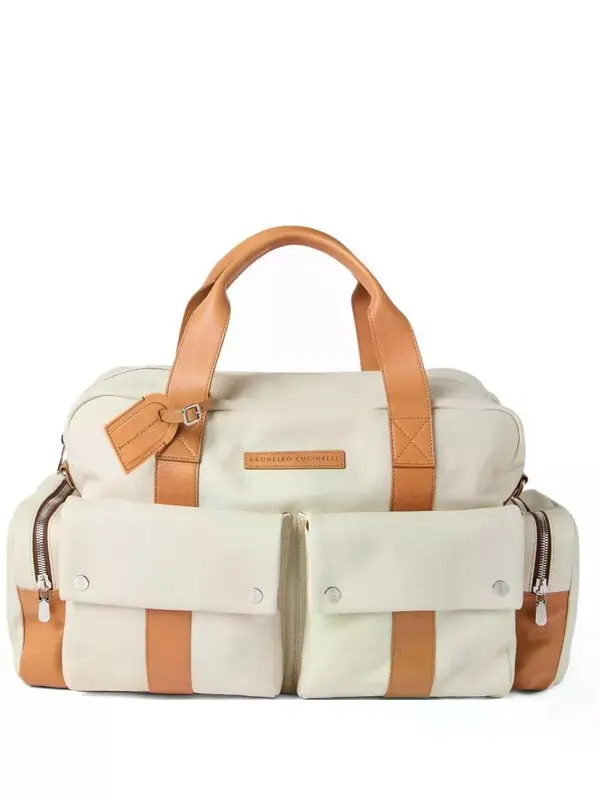 Brunello Cucinelli Multiple-pockets Duffle Bag - Neutrals
