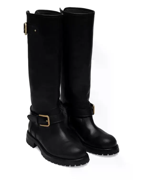Dolce & Gabbana Buckle-detail Knee-high Boots