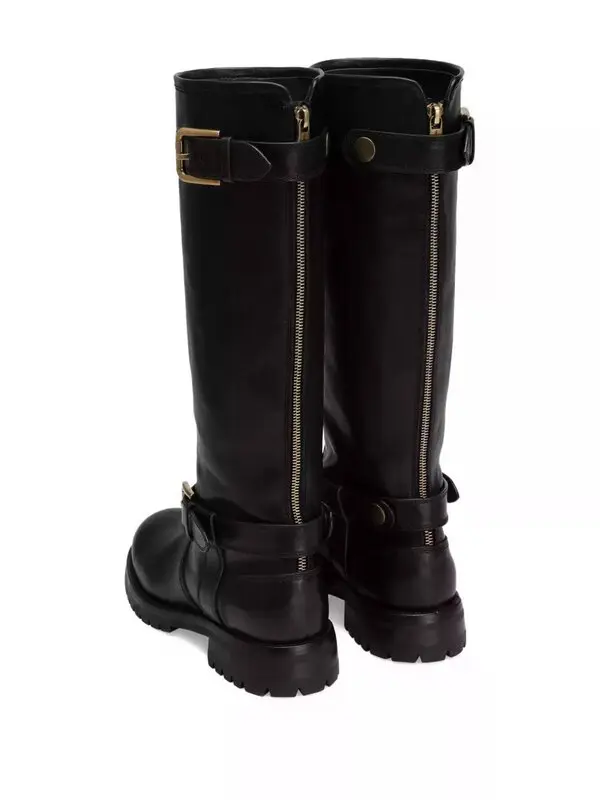 Dolce & Gabbana Buckle-detail Knee-high Boots