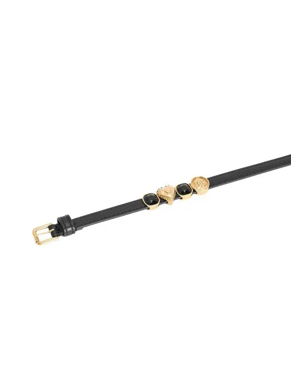 Dolce & Gabbana Embellished Leather Choker