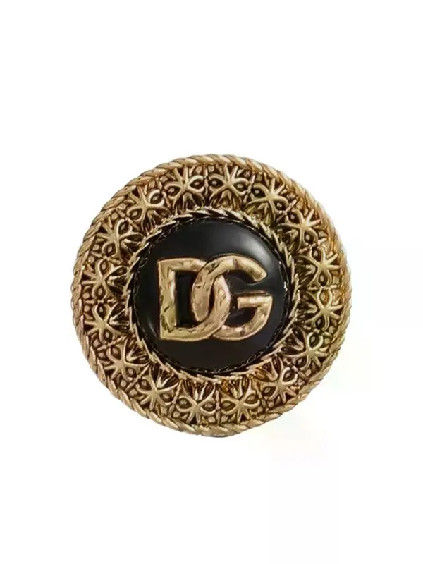 Dolce & Gabbana Dg Plaque Single Stud Earring - Gold