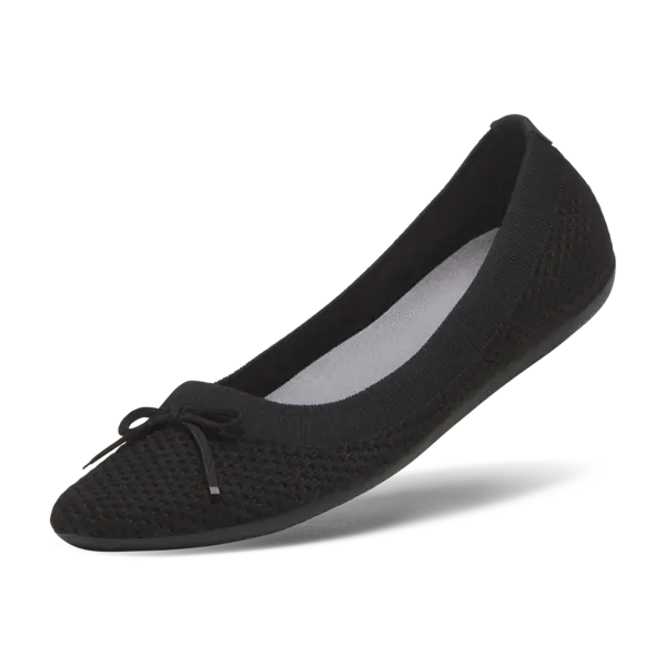 Allbirds Tree Breezer Bow Ballerina Flats - Black