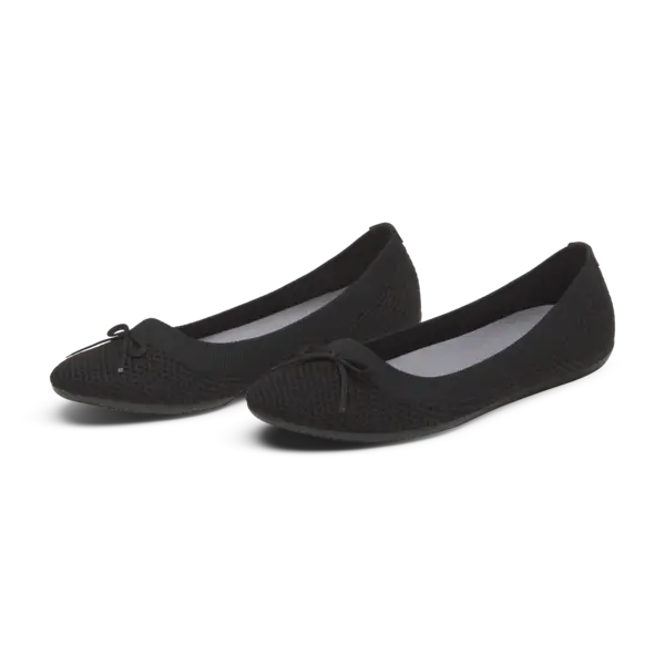 Allbirds Tree Breezer Bow Ballerina Flats - Black