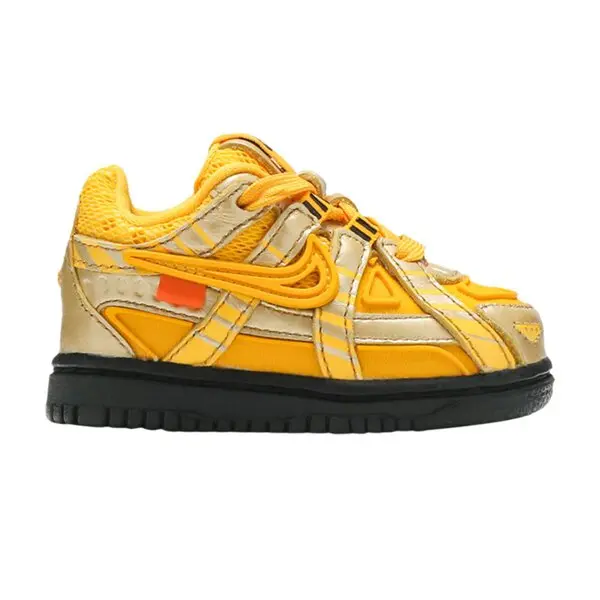 Nike Off-white X Rubber Dunk Td 'university Sneakers - Gold