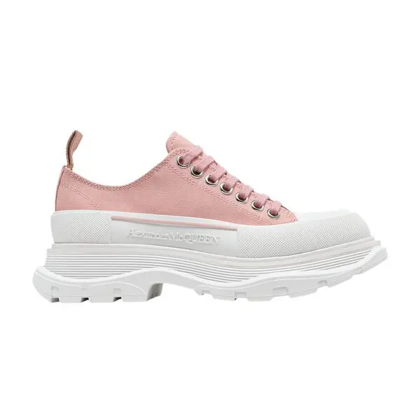 Alexander McQueen Tread Slick Lace Up Sneakers - Pink