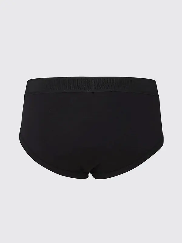 TOM FORD Two-pack Stretch-cotton Briefs With Logo Waistband - Black 1
