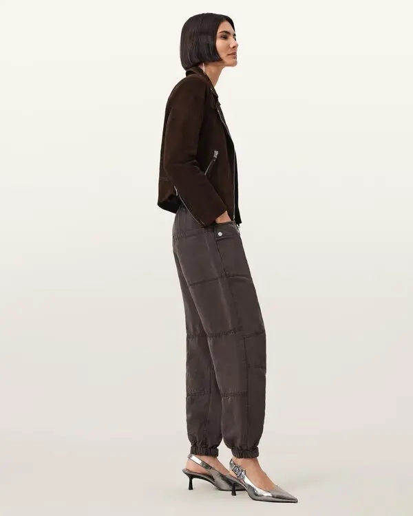 ALLSAINTS Cargo Linen Blend Pants - Brown