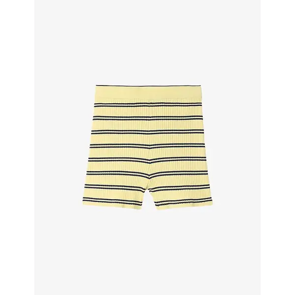 Sandro Stripe Knit Shorts