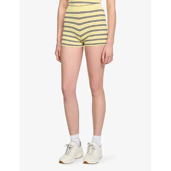 Sandro Stripe Knit Shorts