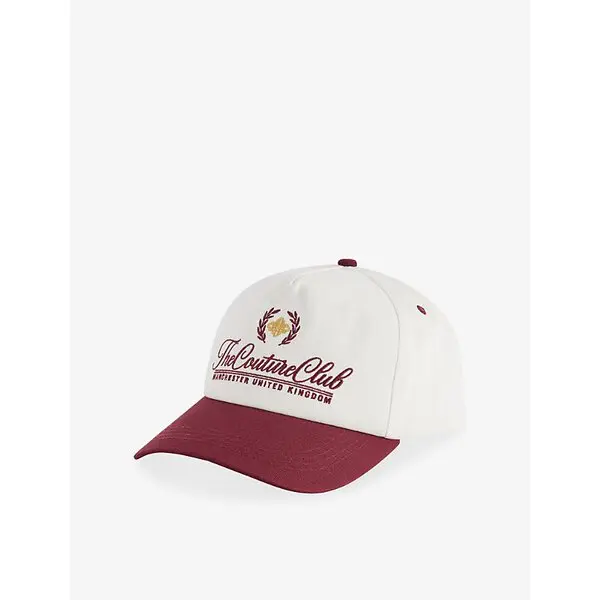 THE COUTURE CLUB Cotton Baseball Cap - Burgundy