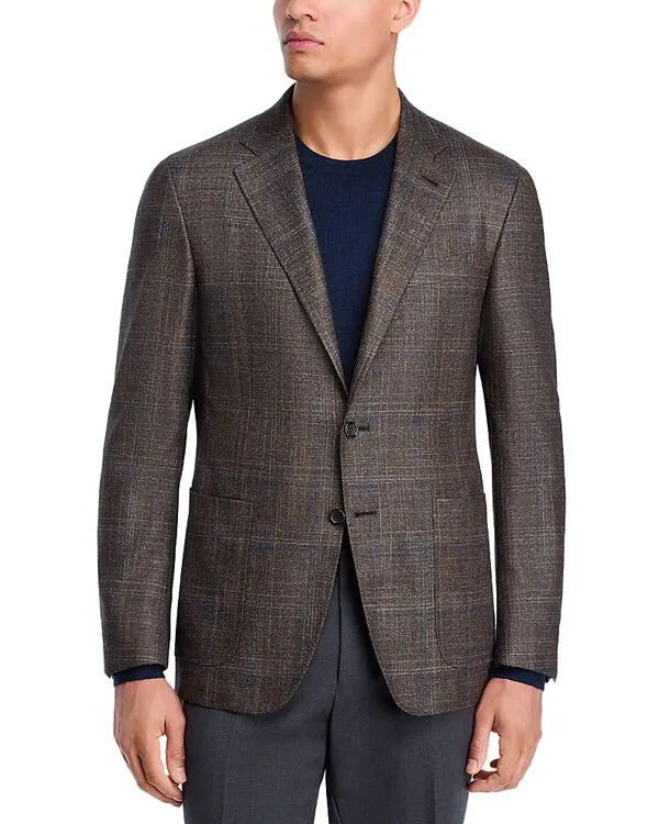 Canali Wool, Silk & Cashmere Windowpane Sport Coat