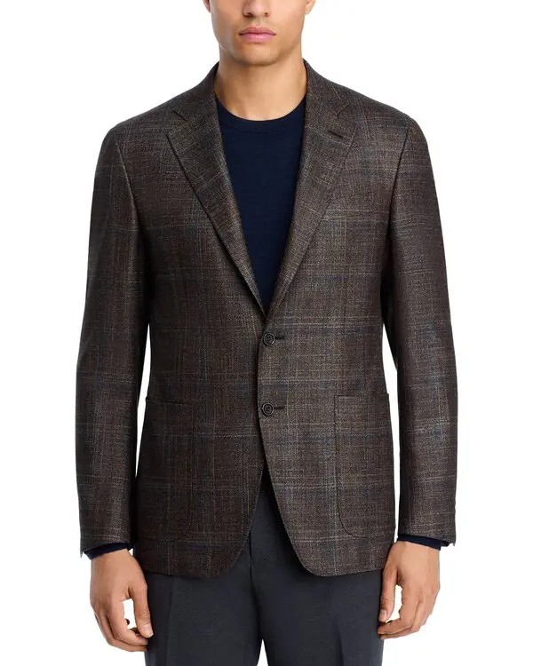Canali Wool, Silk & Cashmere Windowpane Sport Coat