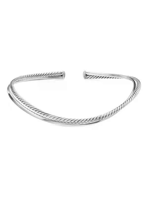 David Yurman Sterling Bold Crossover Necklace - Silver