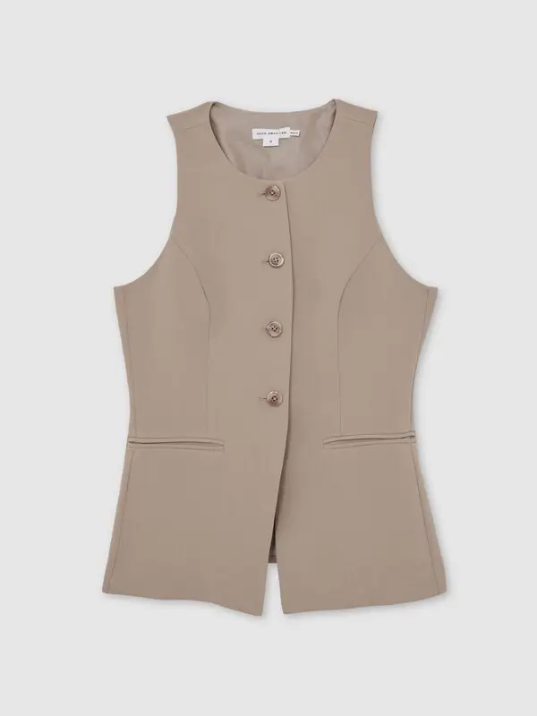 Good American Tailored Vest - Beige