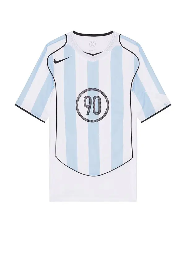 Nike Total 90 Soccer Jersey - Blue & White Stripe