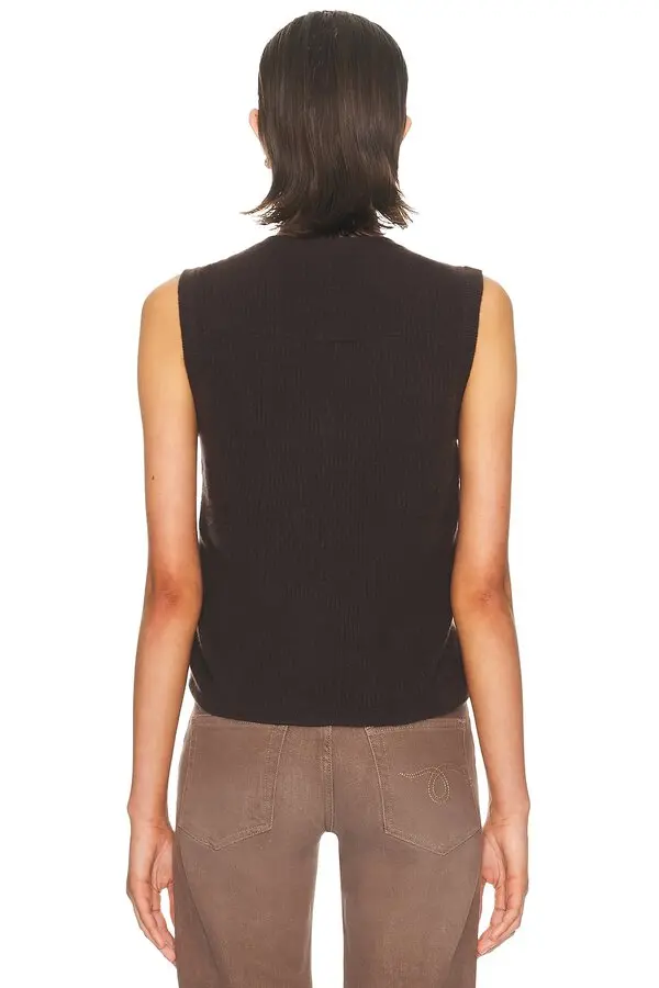 R13 Ribbed Wrap Around Vest