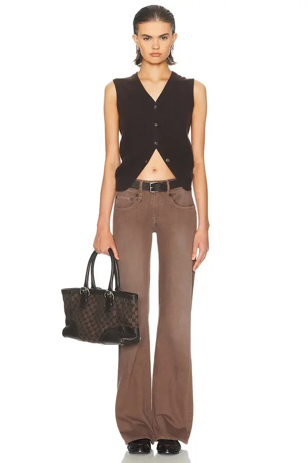 R13 Ribbed Wrap Around Vest