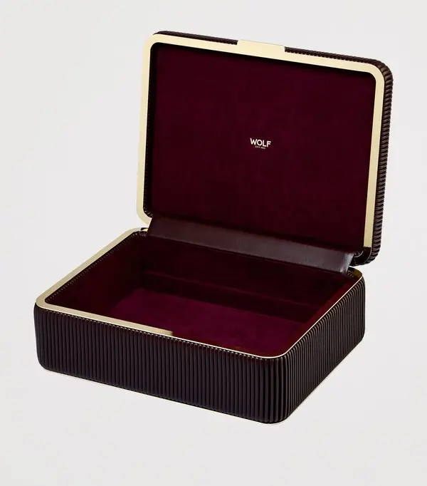 Wolf Large Bella Jewellery Box - Red