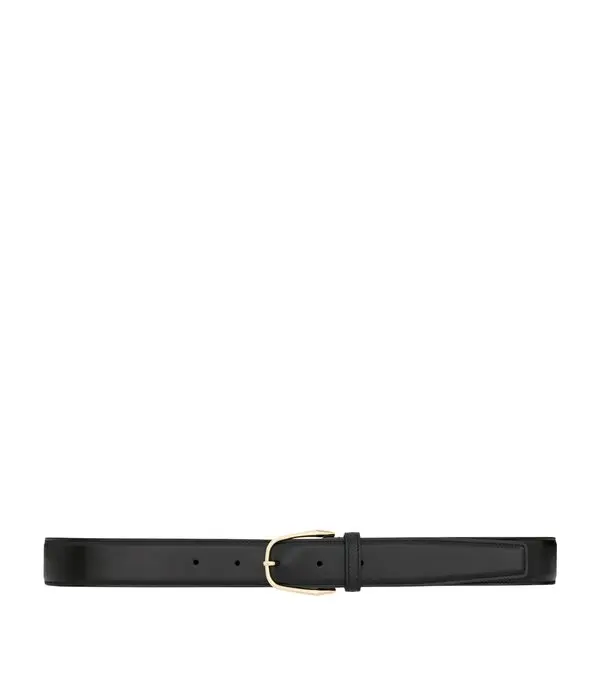 Saint Laurent Leather Belt - Black