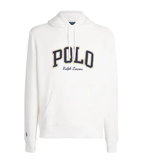 Ralph Lauren Cotton-blend Varsity Hoodie - White