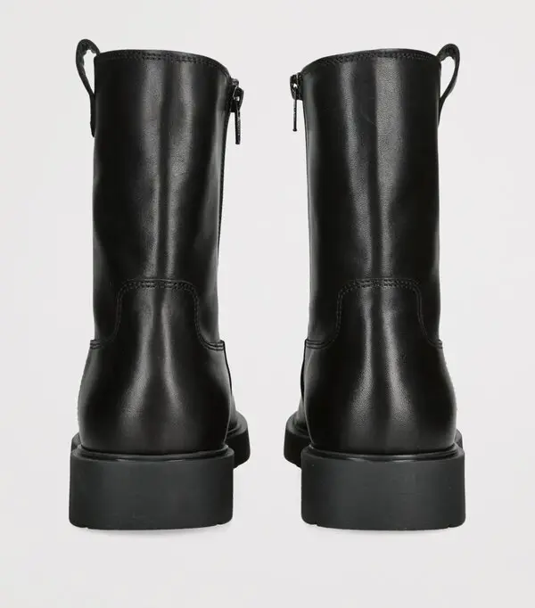 Giorgio Armani Leather Ankle Boots