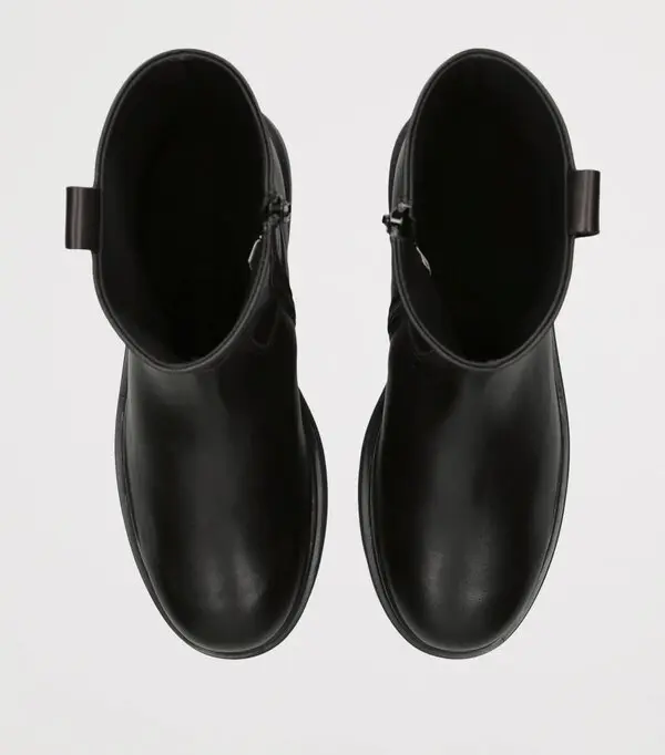 Giorgio Armani Leather Ankle Boots