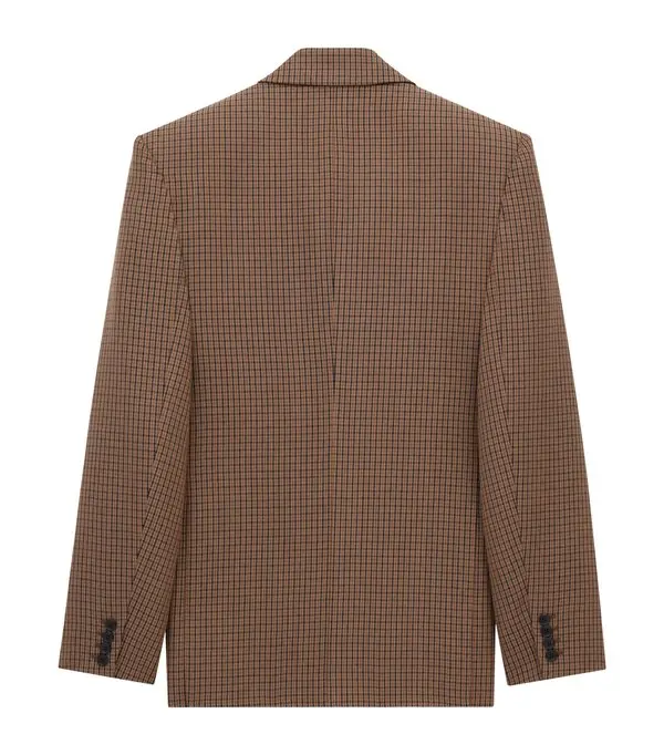 Saint Laurent Wool Check Blazer