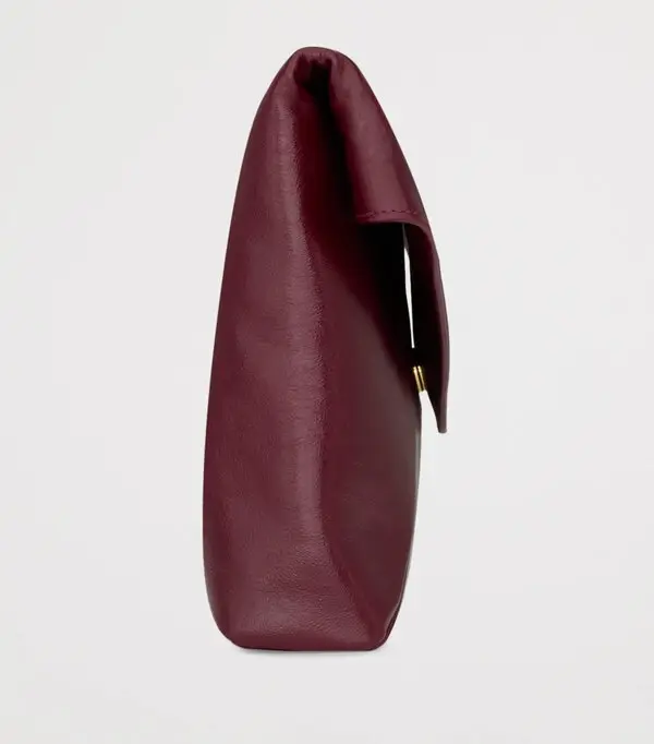 Saint Laurent Large Cassandre Envelope Pouch - Red