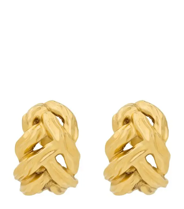 Saint Laurent Chain Clip-on Earrings - Metallic