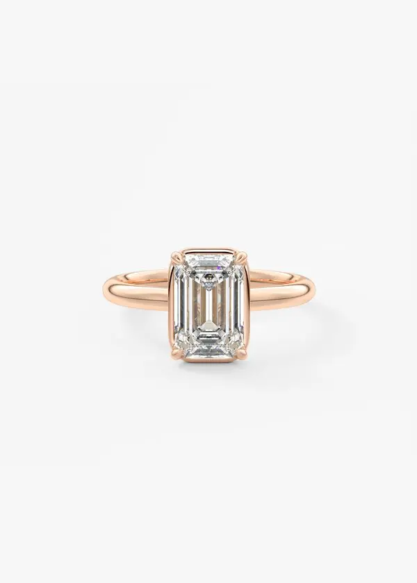 FRANK DARLING Chiclette Emerald Cut Ring - Yellow Gold